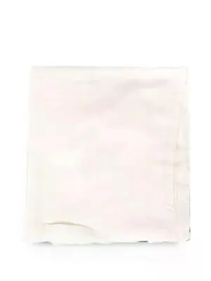 Elisabetta Franchi Logo-jacquard Frayed Scarf - Neutrals