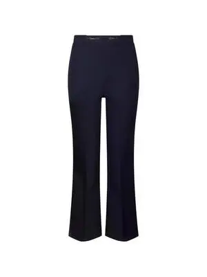 Elisabetta Franchi Flared Trousers With Horsebit Detail - Blue