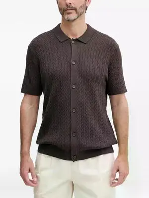 JOOP! Tristao Knitted Shirt - Brown