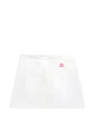 COURREGES Vinyl Mini Skirt - White