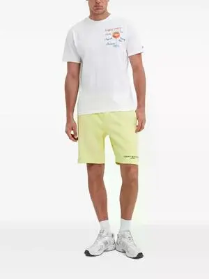 MC2 SAINT BARTH Portofino Cocktail-embroidered T-shirt - White