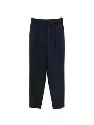Peserico Elasticated Waist Trousers With Pressed Crease