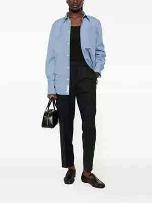 Peserico Elasticated Waist Trousers With Pressed Crease