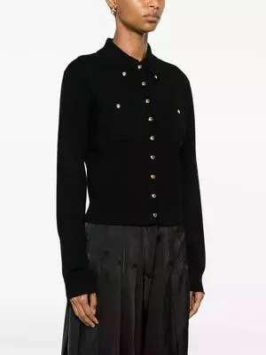 Sandro Button-down Shirt-collar Cardigan