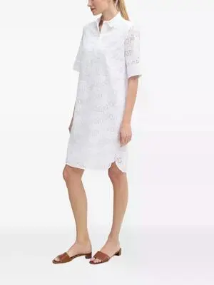 JOOP! Mini Dress With Logo Plaque - White