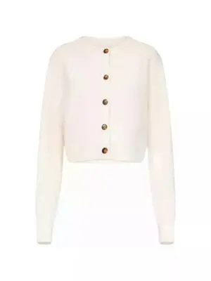 Loulou De Saison Heike Cashmere Cardigan - Neutrals