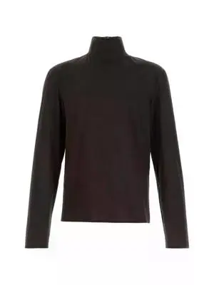 Gucci Rear-zip High-neck Long-sleeve T-shirt