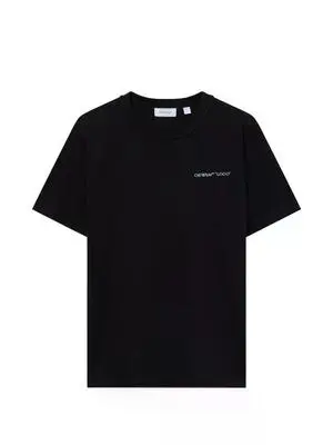 Off-White Logo Quote Short Sleeve T-shirt - Black