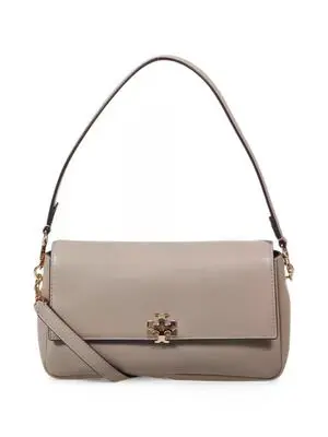 Tory Burch Small Charlie Logo-plaque Shoulder Bag - Neutrals