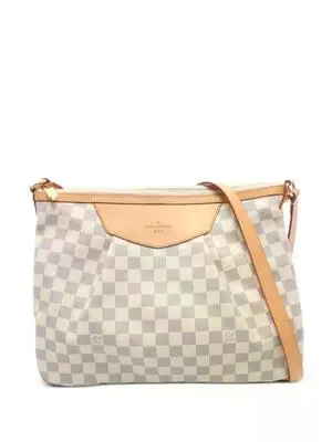 LOUIS VUITTON 2011 Mm Siracusa Damier Azur Crossbody Bag - White