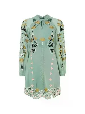 TEMPERLEY LONDON Embroidered Scalloped-edge Mini Dress