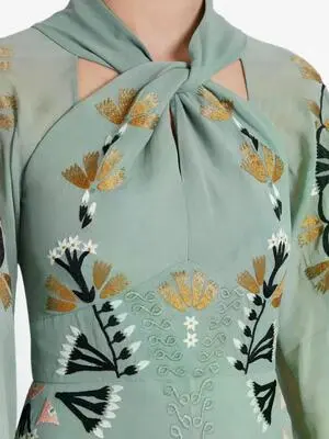 TEMPERLEY LONDON Embroidered Scalloped-edge Mini Dress