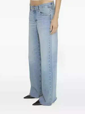 FRAME The Gray Wide-leg Jeans