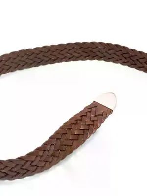 Anderson's Braided Leather Belt - Brown