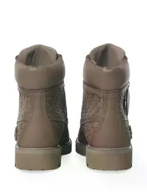 Timberland Woven Leather Hiking Boots