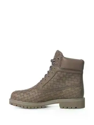 Timberland Woven Leather Hiking Boots