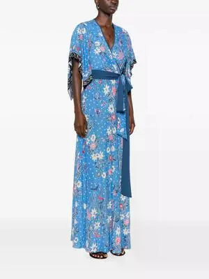 Diane Von Furstenberg Floral-print Wrap Maxi Dress
