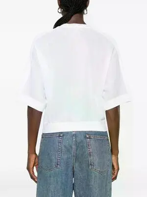 Diane Von Furstenberg Cairo Diamond-patterned Short-sleeve Top