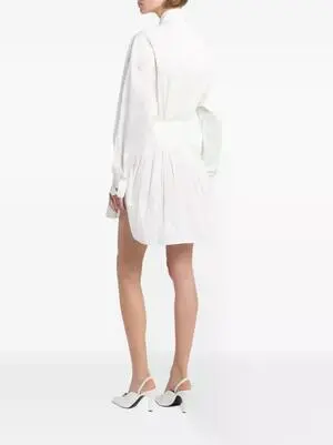 Versace Contrast Stitch Shirt Mini Dress