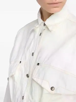 Versace Contrast Stitch Shirt Mini Dress