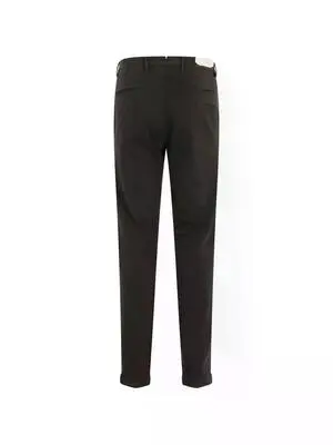 BRIGLIA 1949 Turn-up Cuff Trousers - Brown
