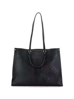 LOUIS VUITTON Onthego Monogram Empreinte Giant Gm Tote Bag - Black
