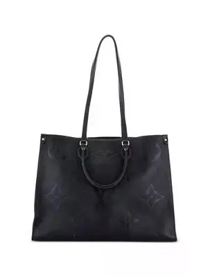LOUIS VUITTON Onthego Monogram Empreinte Giant Gm Tote Bag - Black