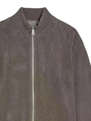 MKI MIYUKI ZOKU Open-knit Zip-up Jacket