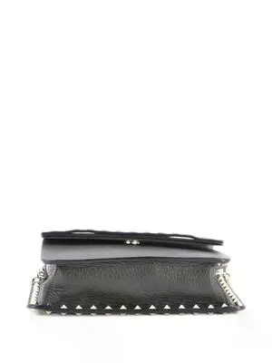 Valentino Garavani Rockstud Front Handle Flap Bag Leather Small Crossbody Bag - Green