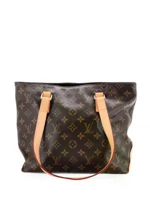 LOUIS VUITTON Cabas Piano Monogram Canvas Tote Bag - Brown