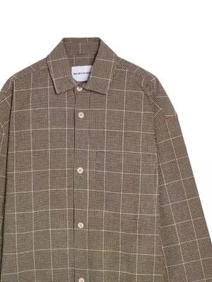 MKI MIYUKI ZOKU Check-pattern Boxy-fit Shirt