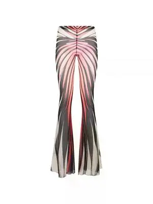 Roberto Cavalli Ray Of Paradise Semi-sheer Trousers - Black