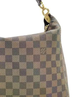 LOUIS VUITTON Damier Ebene Portobello Shoulder Bag - Brown