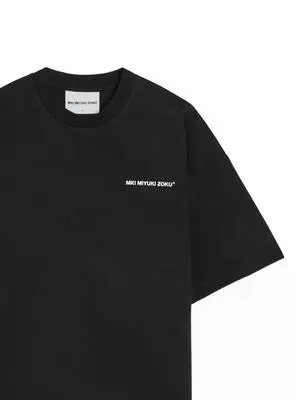 MKI MIYUKI ZOKU Logo-print Drop-shoulder T-shirt