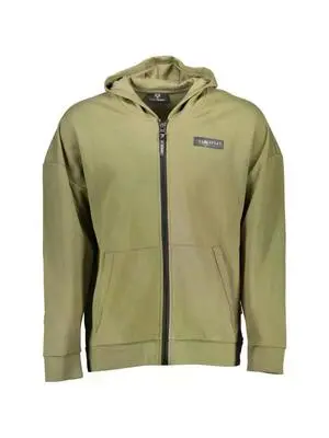 PLEIN SPORT Logo-patch Zip-up Hoodie - Green