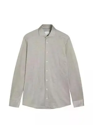 Eton Houndstooth Long-sleeve Shirt - Neutrals