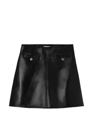 Claudie Pierlot A-line Leather Skirt