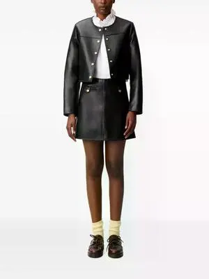 Claudie Pierlot A-line Leather Skirt