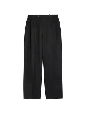 MKI MIYUKI ZOKU Pleated Elasticated-waistband Trousers - Black