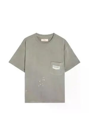CHERRY LA Paint-splatter Chest-pocket T-shirt - Grey