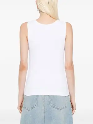 Maison Kitsuné Baby Fox Embroidered Cotton Tank Top