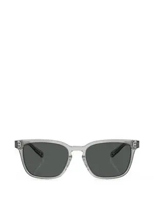 Brooks Brothers Rectangle Full Rim Sunglasses - Grey