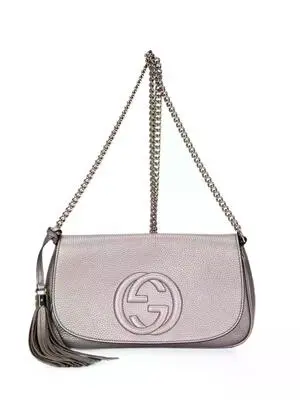 Gucci Soho Chain Shoulder Bag - Silver