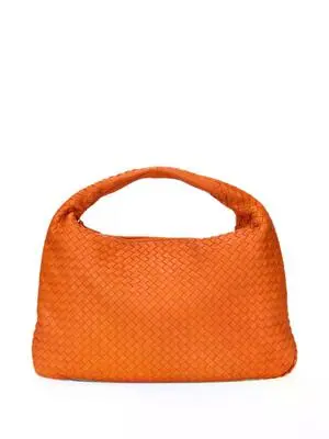 Bottega Veneta Intrecciato Hobo Large Shoulder Bag - Orange