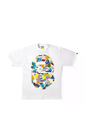 A BATHING APE Ape Head Camouflage-print T-shirt - White