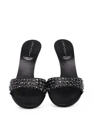 Casadei Crystal-embellished Slide Sandals