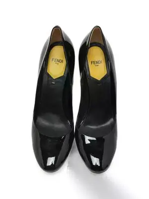 Fendi Patent Sculptural-heel Pumps