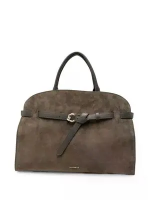 COCCINELLE Buckle Detail Suede Shoulder Bag