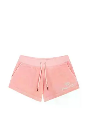 Juicy Couture X S&r Crystal-embellished Mini Shorts - Pink