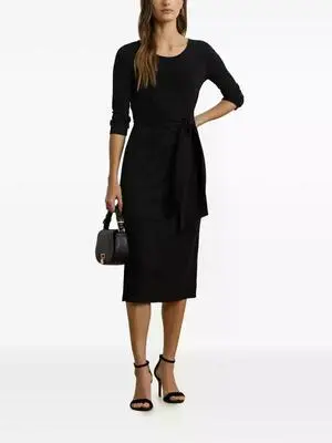 Ralph Lauren Tie-front Rib-knit Dress